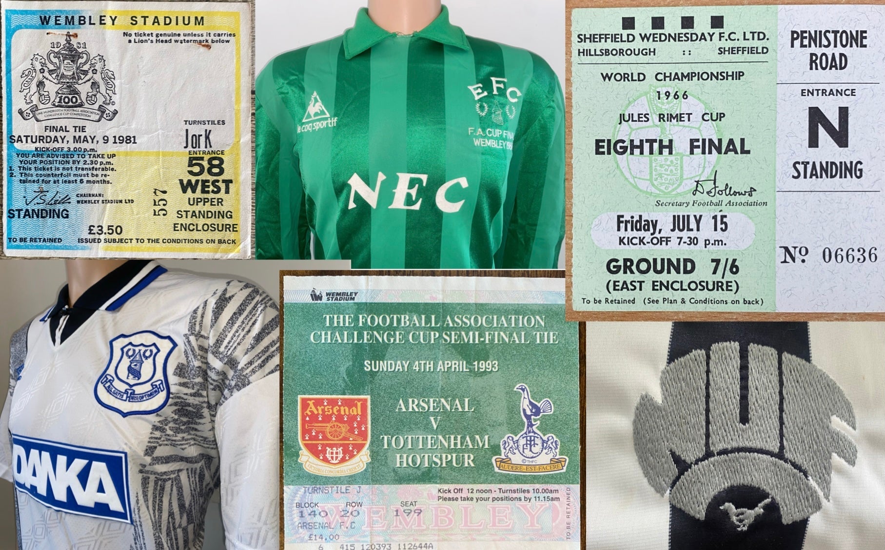 Collections – MATCH WORN FOOTBALL MEMORABILIA